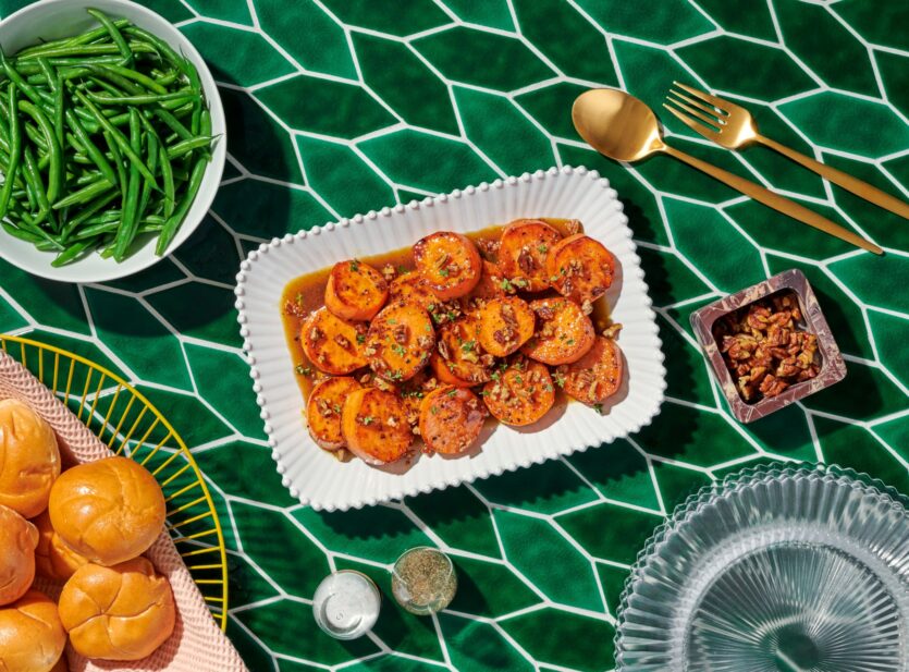 Whole Roasted Rainbow Carrots with Carrot Top Pesto - Pacific Foods