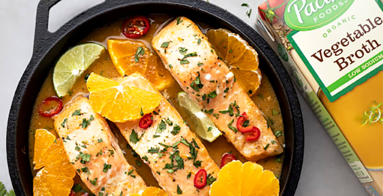 Coconut Citrus Poached Salmon - Pacific Foods
