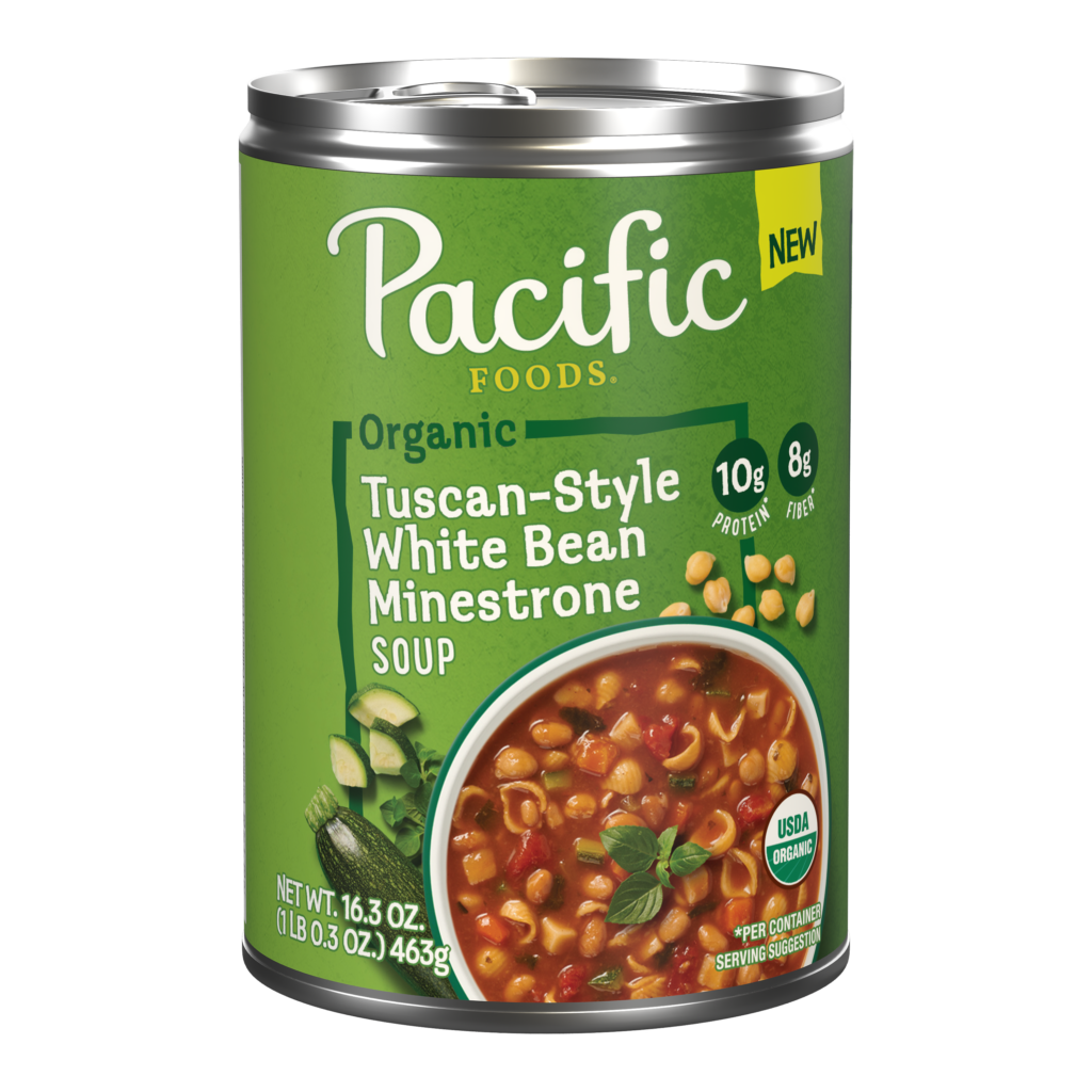Organic Tuscan-Style White Bean Minestrone Soup | Pacific Foods®